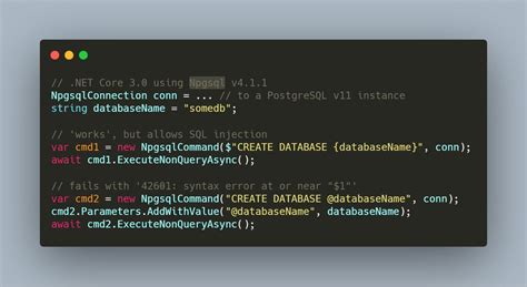 Shay Rojansky On Twitter Postgresql Just Doesnt Support