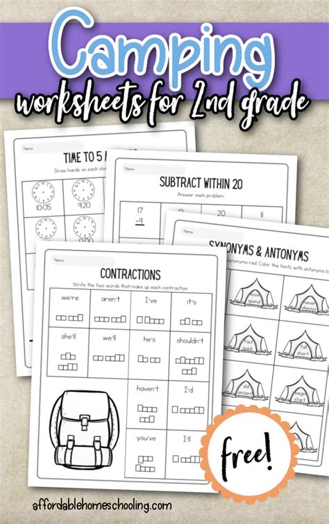 Area Worksheets 2nd Grade Math Worksheets Itsy Bitsy Fun