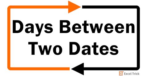 How To Calculate Days Between Two Dates In Excel