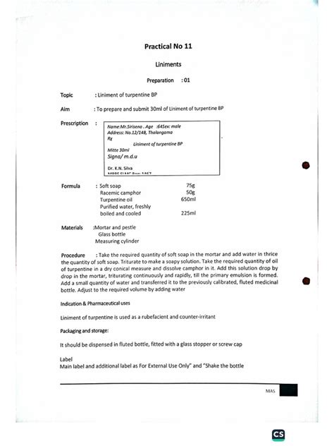Pharmaceutics Practical 11 Pdf