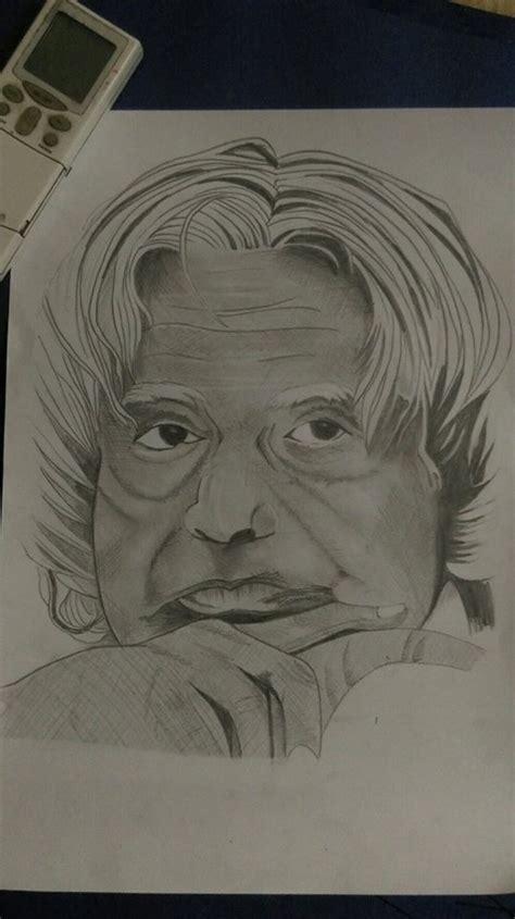 Drawing Apj Abdul Kalam By Preeti Rajput Ourartcorner