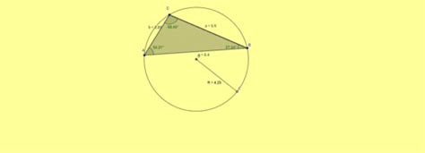 Sinus Theorem Geogebra