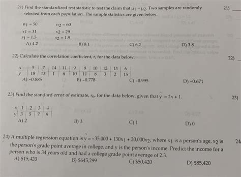 Solved Find The Standardized Test Statistic To Test The Chegg