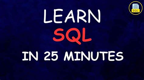 Learn SQL IN Just Minutes YouTube