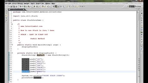 Tamil Stack Push Method Example In Java Demo Youtube