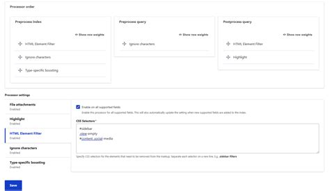 Search Api Html Element Filter