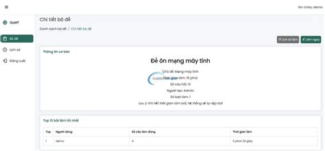 source code website luyện đề thi trắc nghiệm sử dụng core mvc