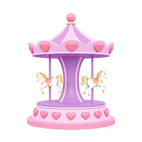 Carousel Dreamy Romantic Pink To Rotate Trojan Horse Dream Png