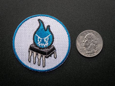 Sparky The Magic Blue Smoke Monster Skill Badge Iron On Patch