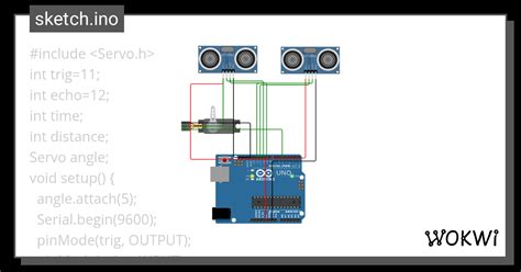 Automatic Gate Open Wokwi Esp32 Stm32 Arduino Simulator