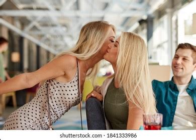 Friends Greetings Kiss Each Other Photos Images Pictures Shutterstock