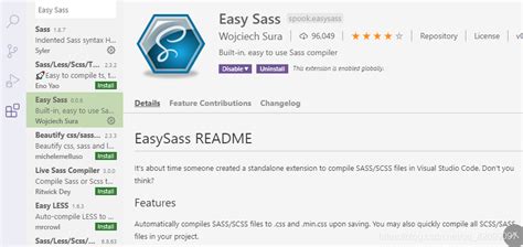 Vscode 安装和配置sass和第一个sass程序sass在vscode配置 Csdn博客 Vscode 安装和配置sass和第一个sass程序sass在vscode配置 Csdn博客