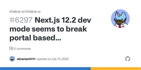 Next Js Dev Mode Seems To Break Portal Based Components E G Drawer Issue