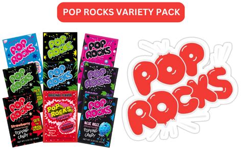 Pop Rocks Candy 9 Flavors Pop Rocks Bulk Variety Pack By