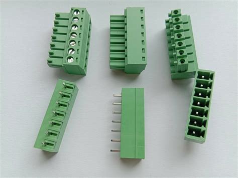 12 Pcs Screw Terminal Block Connector 3 81mm Straight 7 Pin Green
