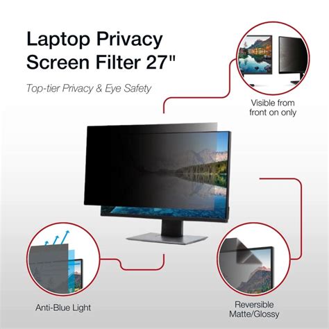Shintaro Privacy Screen Filter For 27 Inch Monitor Black Your Home