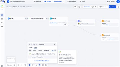Dify 集成 Azure Ai 内容安全插件：从部署到落地的全流程教程 53ai Ai知识库大模型知识库大模型训练智能体开发