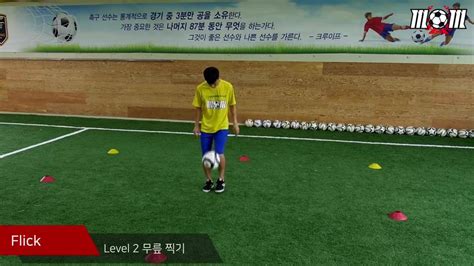 오늘의 트레이닝 미션 무릎찍어 공올리기 플릭 기술은 주로 공을 띄우는 기술입니다 오늘 소개할 무릎찍어 올리기 기술은 프리스타일 플릭 기술 중 레벨2로 미션 레벨이