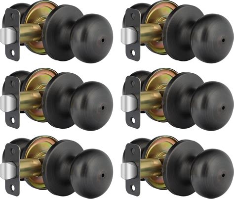 Goldenwarm Bronze Interior Door Knobs Privacy Door Knobs Oil Rubbed