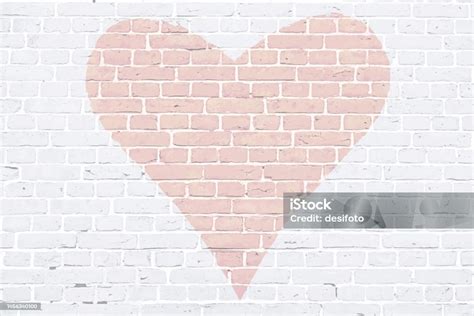 현대 흰색 벽돌 패턴 벽 질감 그런 지 벡터 배경 크리스마스 벡터 일러스트 레이 션 희미한 퇴색 한 붉은 색 하트 낙서 벽에 낙서 벽에 대한 스톡 벡터 아트 및 기타 이미지