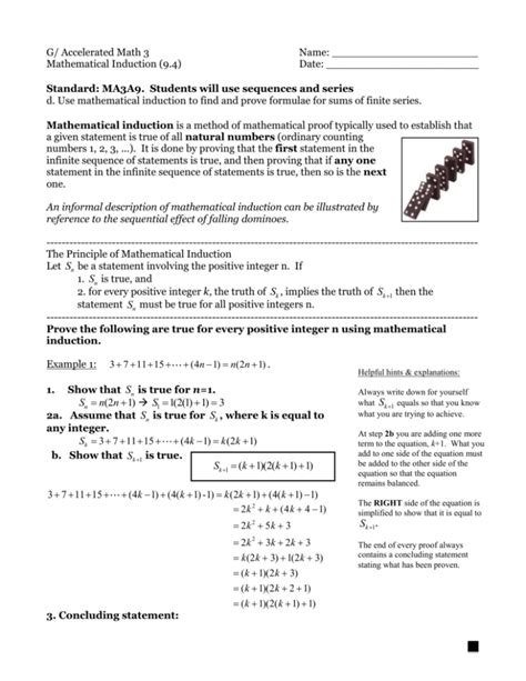 Mathematical Induction