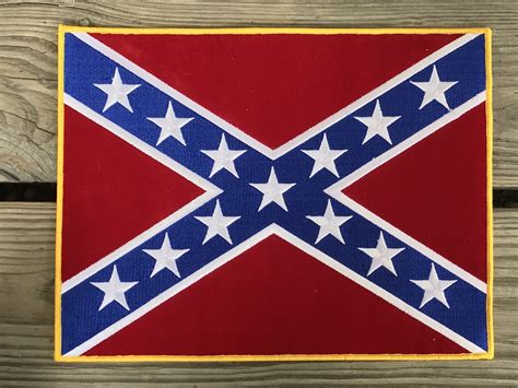Large 8”x12” Confederate Patch Rebel Nation