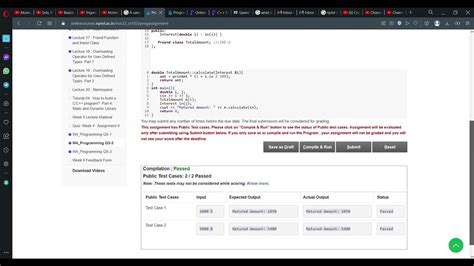 Nptel Programming In Modern C Week4 W4programmingqs 2 Programming Assignment Youtube