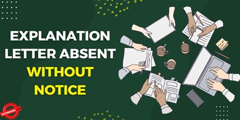 Explanation Letter Absent Without Notice Sample Format