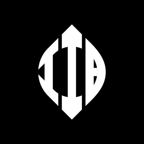 Premium Vector Iib Circle Letter Logo Design With Circle And Ellipse