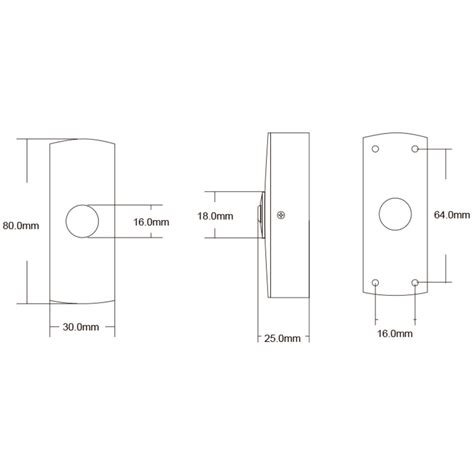 Door Release Push Exit Button With Backbox HSY Security HSY Security One Stop Security System