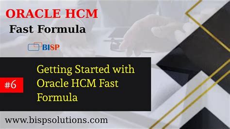 Getting Started With Oracle Hcm Fast Formula Oracle Fast Formula Oracle Fast Formula Basics