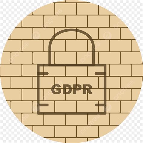 Gdpr Cyber Security Vector Hd Images Vector Gdpr Security Lock Icon