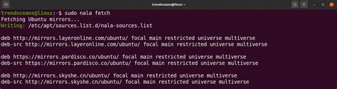 Nala A Beautiful And Structured Frontend For The APT Command TREND