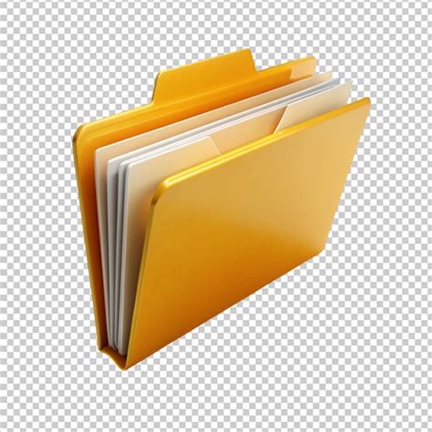 Folder Transparent Background Premium AI Generated PSD