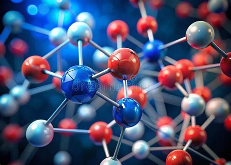 Visualizing Molecular Interactions A 3d Render Of A Complex Structure
