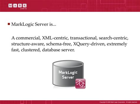 Marklogic Server Nosql At Apachecon Key Databases Computer