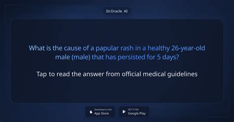What Is The Cause Of A Papular Rash In A Healthy 26 Year Old Male Male