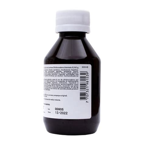 Dihidrocodeina Jarabe 120 Ml Hp Droguerias Maluvi