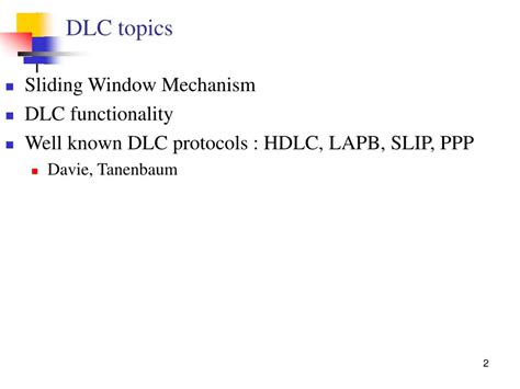 Ppt Data Link Control Dlc Powerpoint Presentation Free Download