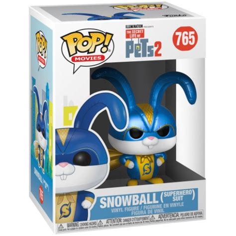 Funko Pop Snowball In Superhero Suit Secret Life Of Pets 765