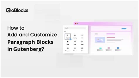 how to add and customize paragraph block in gutenberg ablocks pro