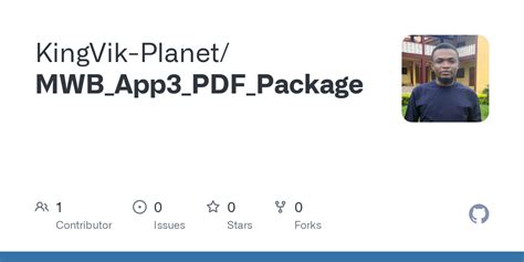 Github Kingvik Planet Mwb App3 Pdf Package