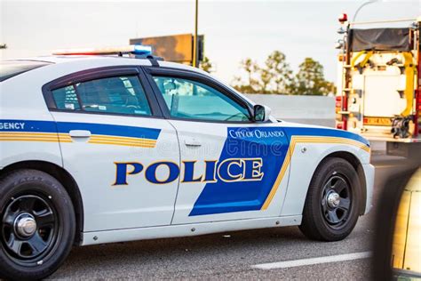 Orlando Usa Feb 12 2021 Orlando Police Car On The Road Editorial