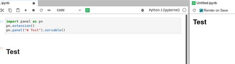 Panel JupyterLab Setup Document Object Has No Attribute Hold Panel HoloViz Discourse
