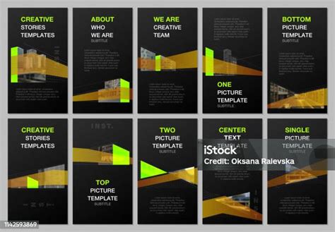 Desain Cerita Jejaring Sosial Kreatif Spanduk Vertikal Template Flyer Dengan Desain Arsitektur