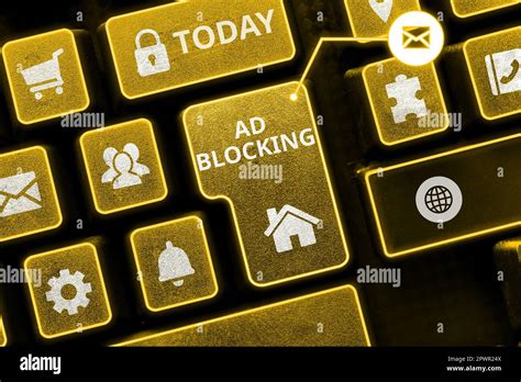 inspiration showing sign ad blocking concept meaning program that will