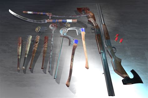 Homemade Melee Weapon Pack 3d Weapons Unity Asset Store