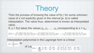 Lagrange Interpolation PPTX Science