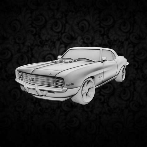 Muscle Car For Cnc 3d Stl Model Cnc Router Engraver Artcam Etsy In