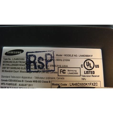 Samsung Carte Inverter Lj97 03463a Sst46012a01 Ln46d550k1f Alfa